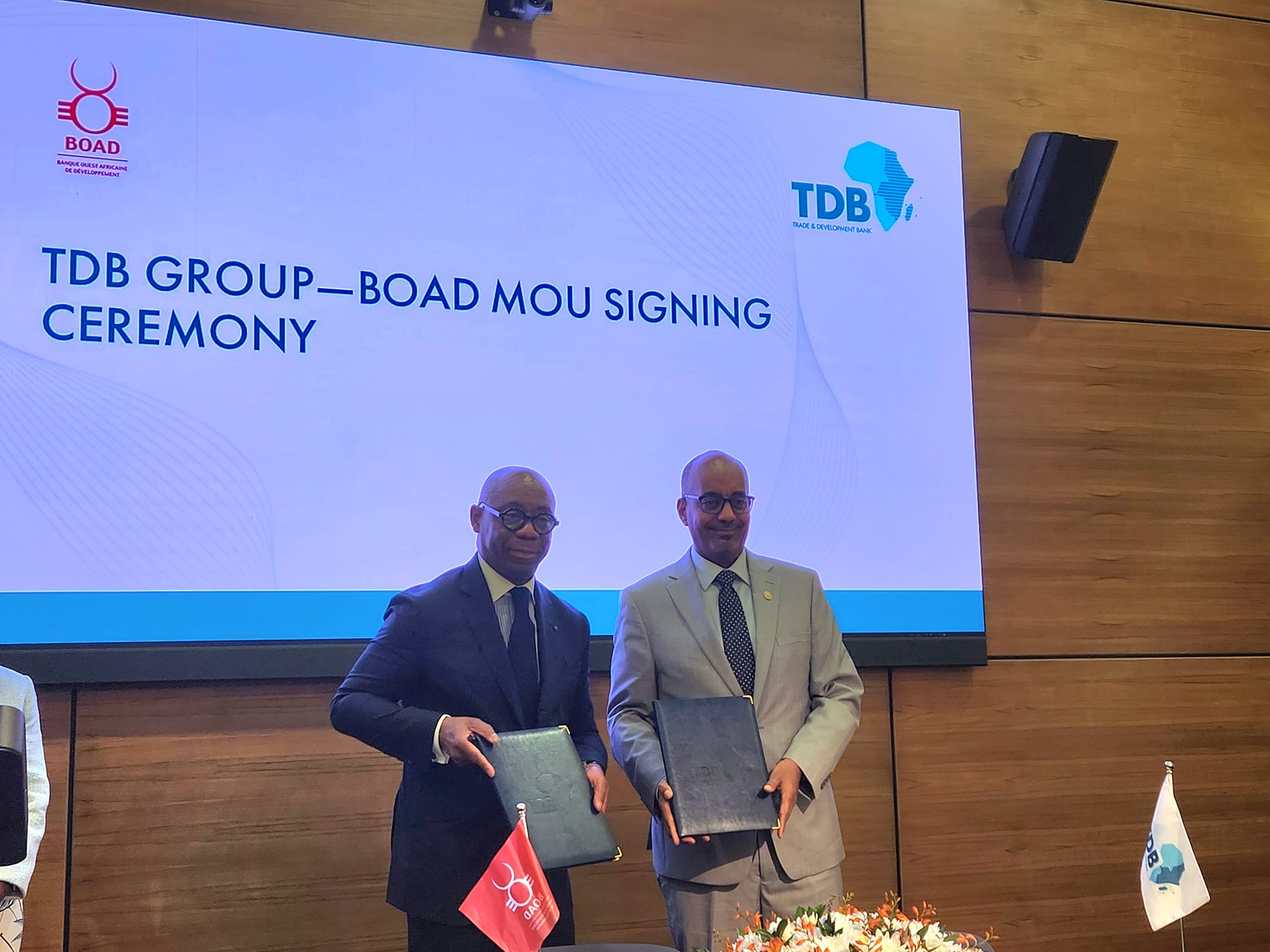 TDB ET BOAD ETABLISSENT UN PARTENARIAT POUR STIMULER LE COMMERCE ET LE ...